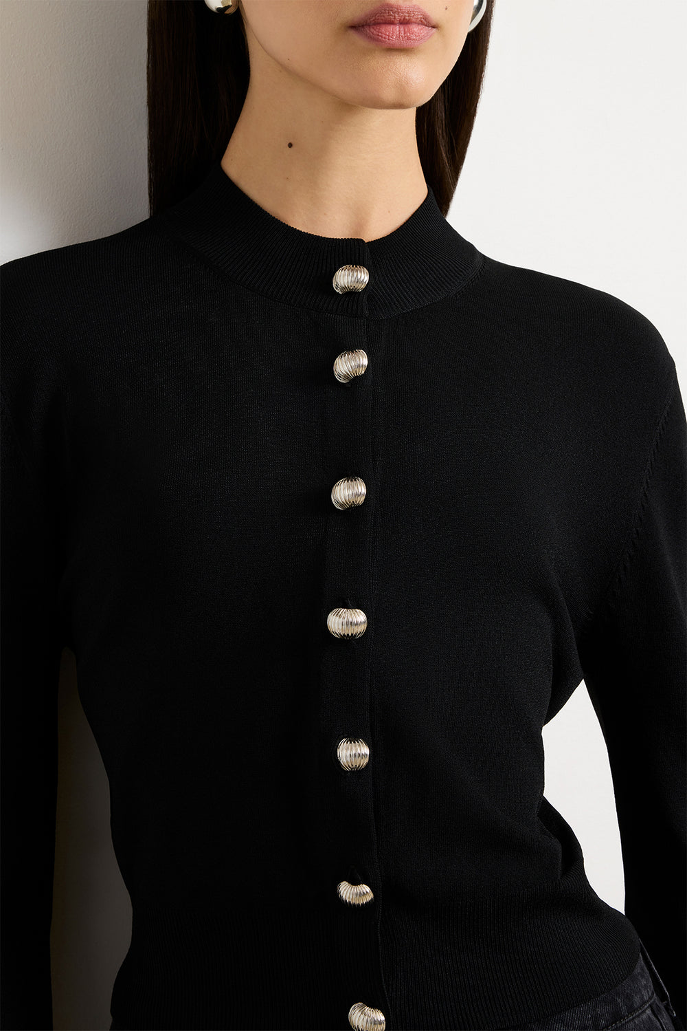 The Aubrey Cardigan in Black