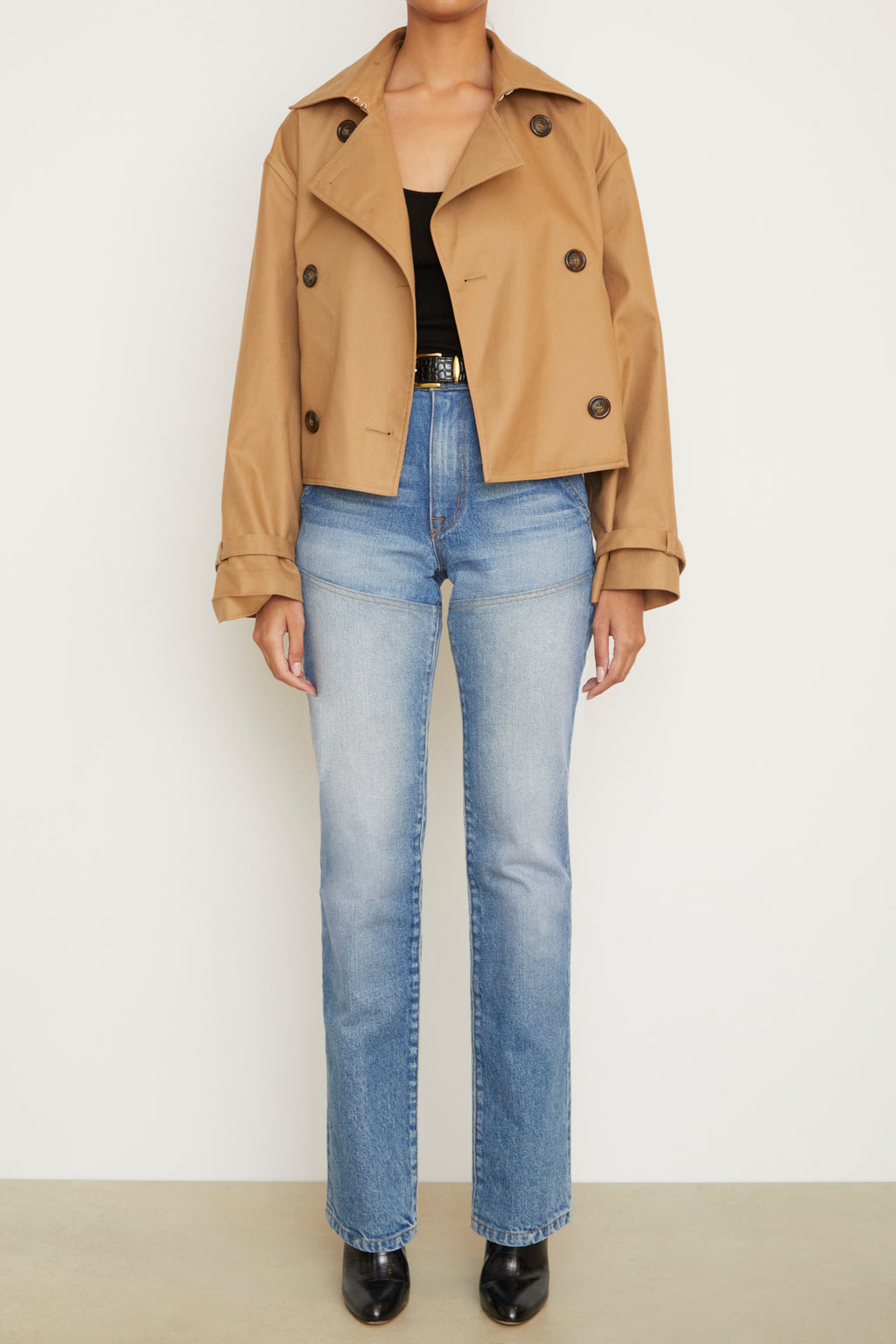 The Wyatt Two Toned Denim in Indigo and Vintage Blue – BRANDON MAXWELL