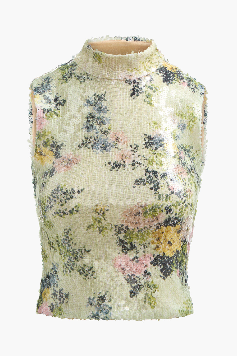 Piper Top in Green Floral